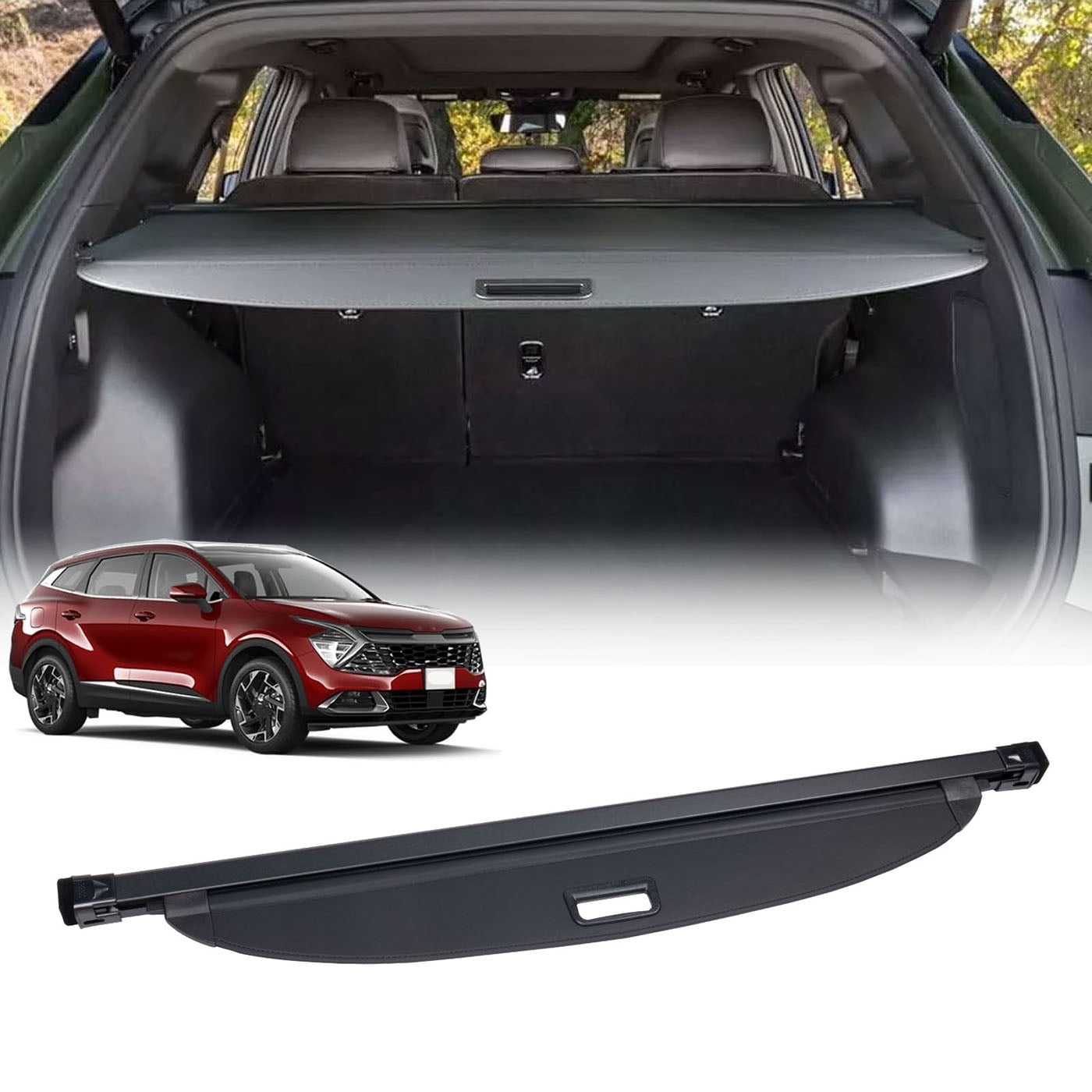 Retractable Cargo Cover for Kia Sportage 2021 2022 2023 2024 2025, Anti ...
