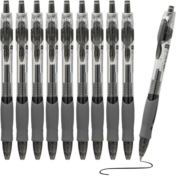 Retractable Click Pens For Journaling, Smooth Writing, Black Ink Fine ...
