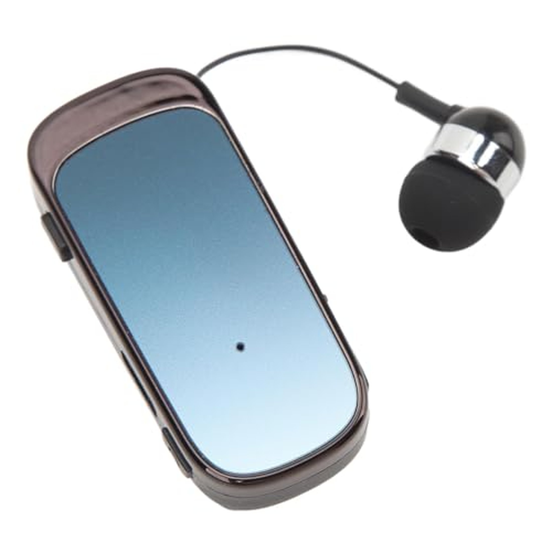 Retractable Clip-On Bluetooth Earphones with LED Battery Display ...
