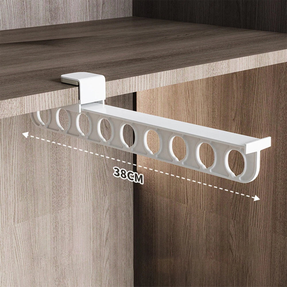 Retractable Closet Pull Out Rod Adjustable Wardrobe Clothing Rail For ...