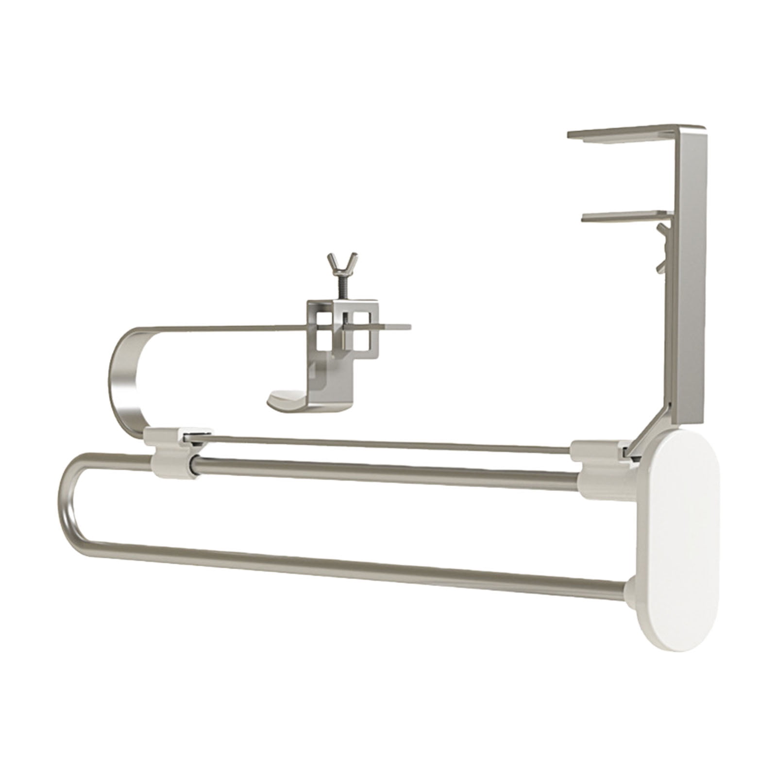 Retractable Closet Rod Slide Out Hanger Easy Installation Metal Storage ...