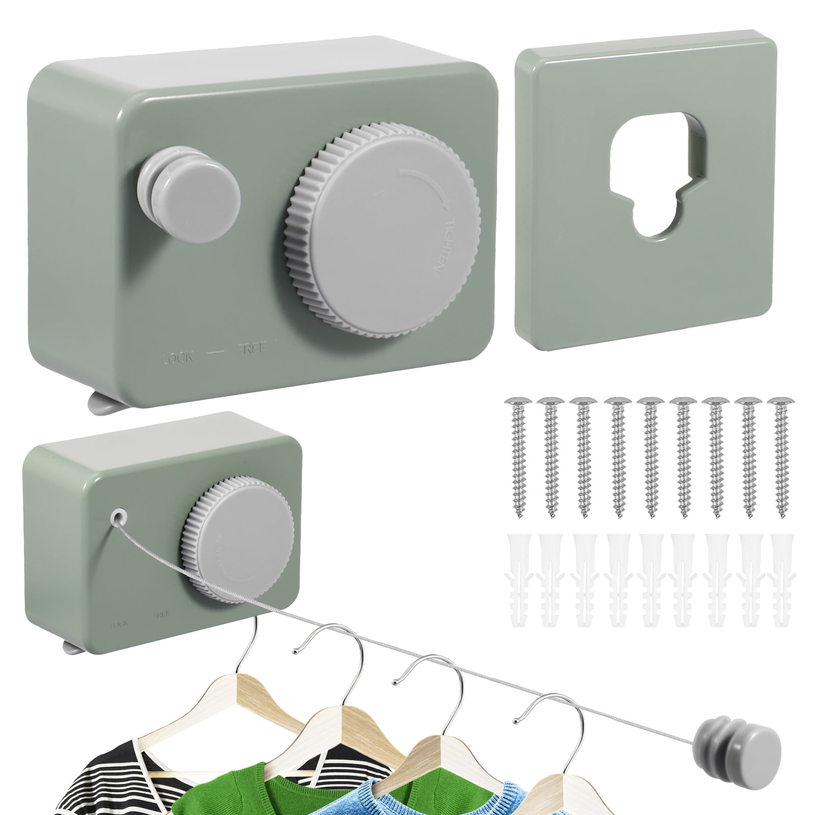 Retractable Clothesline 4.2M Long Non Sagging Outdoor Clothes Line ...