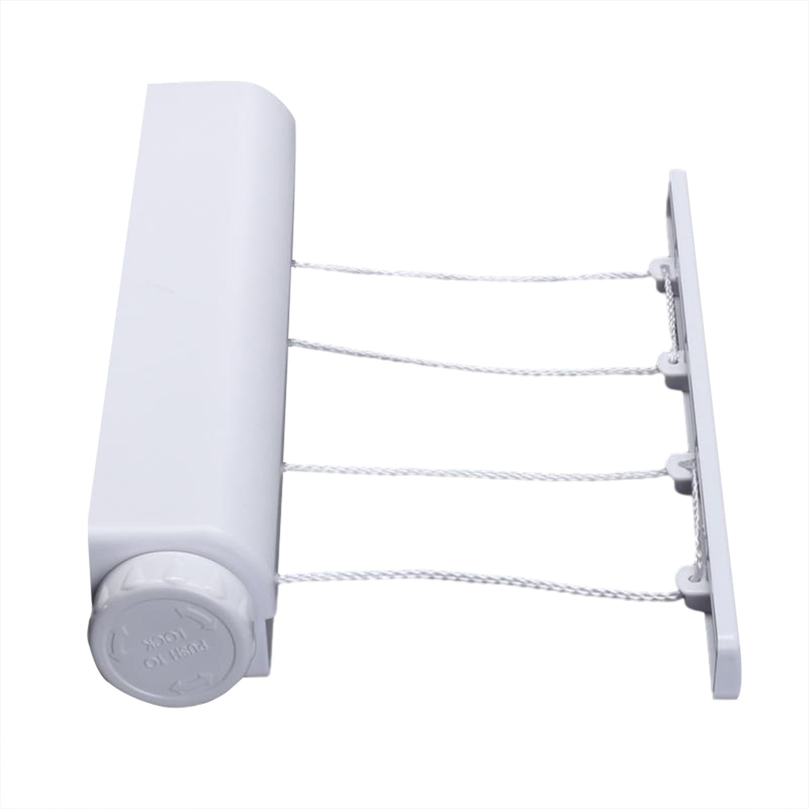 Retractable Clothesline 4/5-Line Clothes Drying Rack Portable Laundry ...