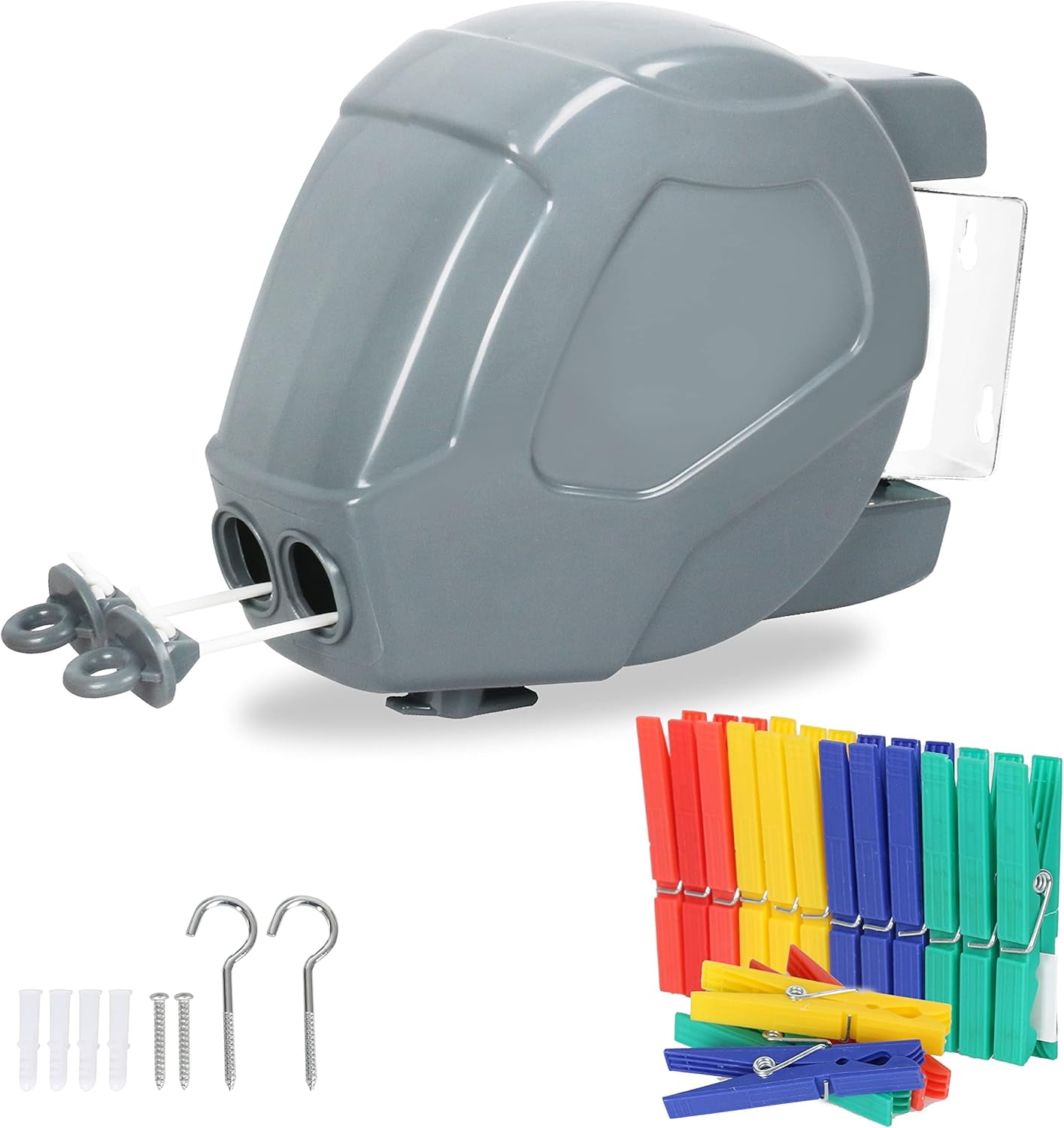 Retractable Clothesline Heavy Duty Retracting Clothes Line Outdoor and ...