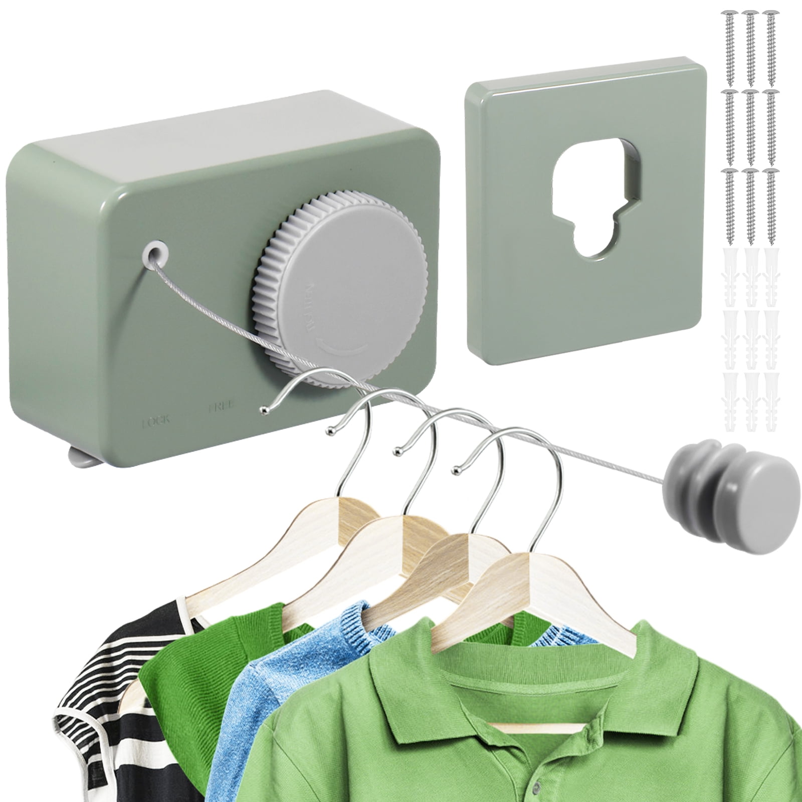 Retractable Clothesline Indoor 4.2MNon Sagging Outdoor Clothes Line ...