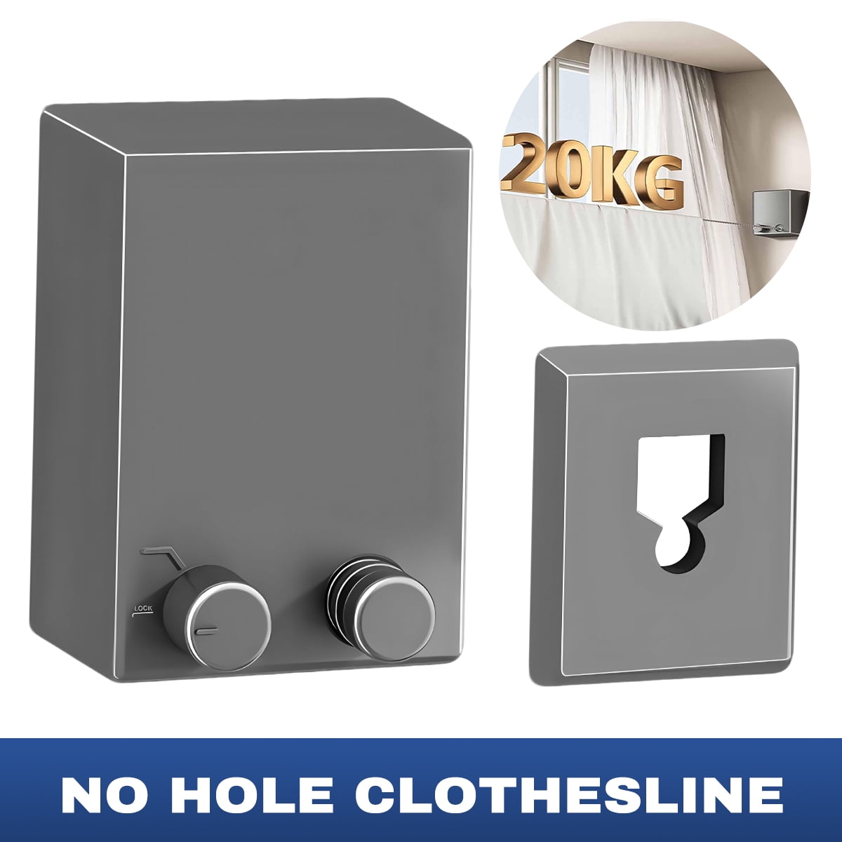 Retractable Clothesline Indoor Clothes Line for Hanging Dry and Wet ...