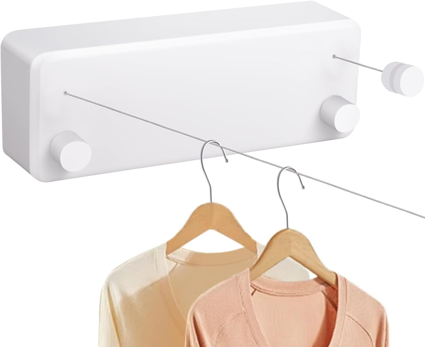 Retractable Clothesline Indoor - Double Clothes Line Retracting Outdoor ...