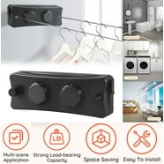 42ft Retractable Clothesline, Indoor/Outdoor, Double Line, Folding ...