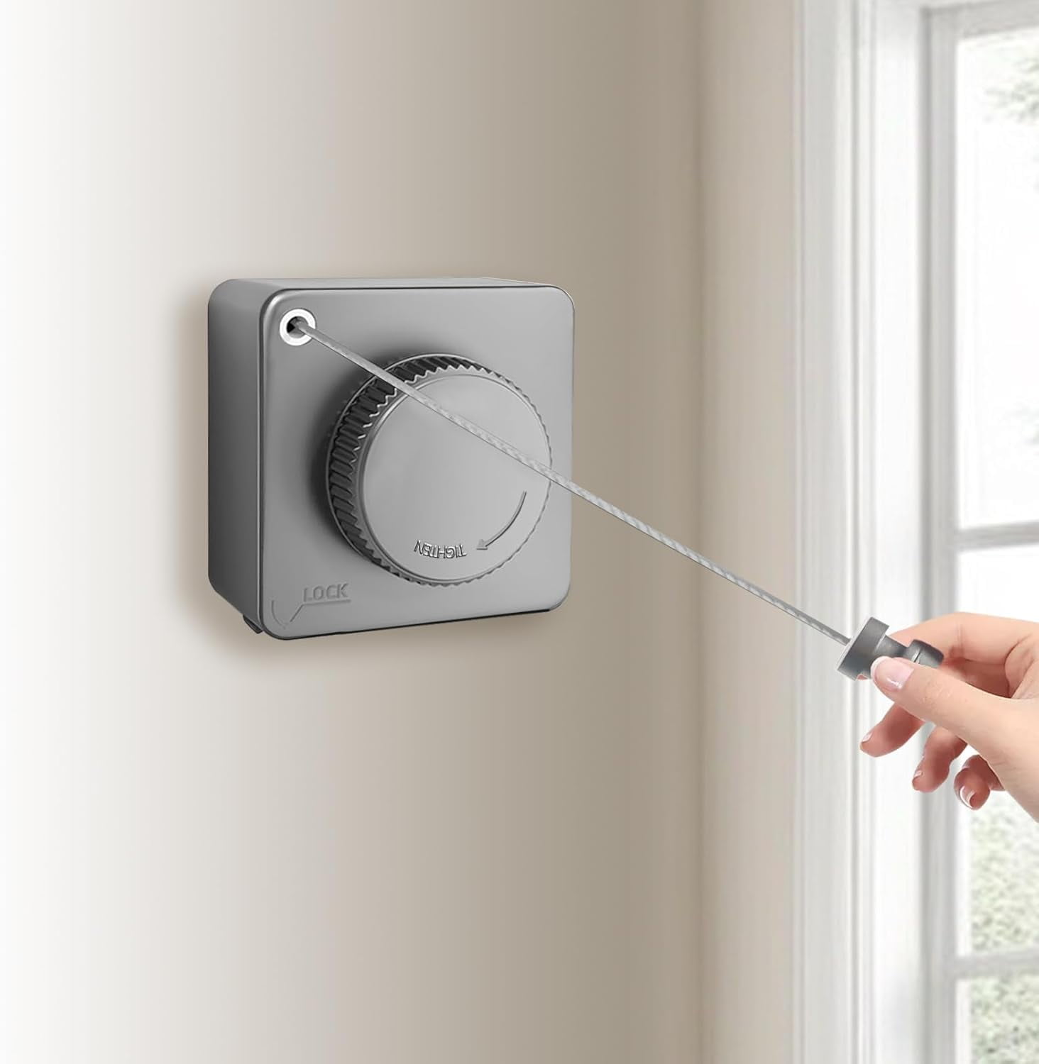 Retractable Clothesline Indoor, Non-Sagging Outdoor Clothes Line, Two ...