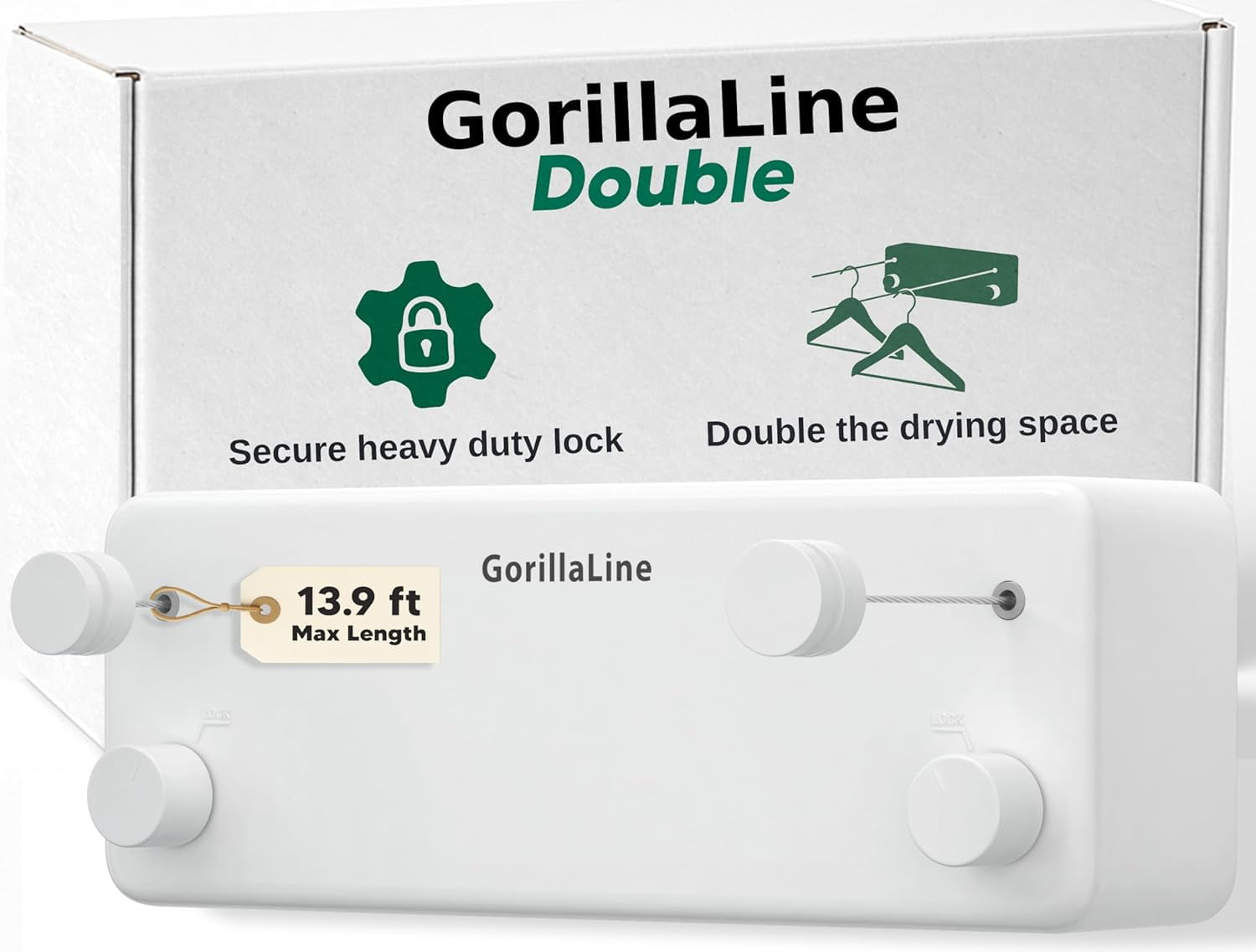 Retractable Clothesline Indoor Outdoor Clothes Line - Heavy Duty ...