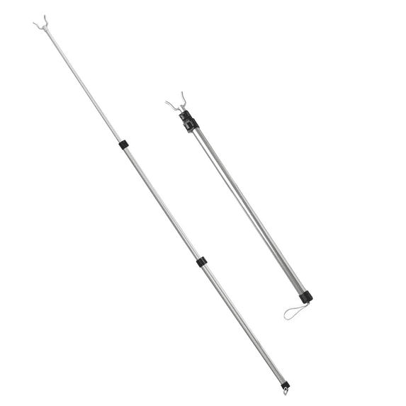 Retractable Clothesline Pole, 50" Closet Hook Pole Adjustable Closet ...