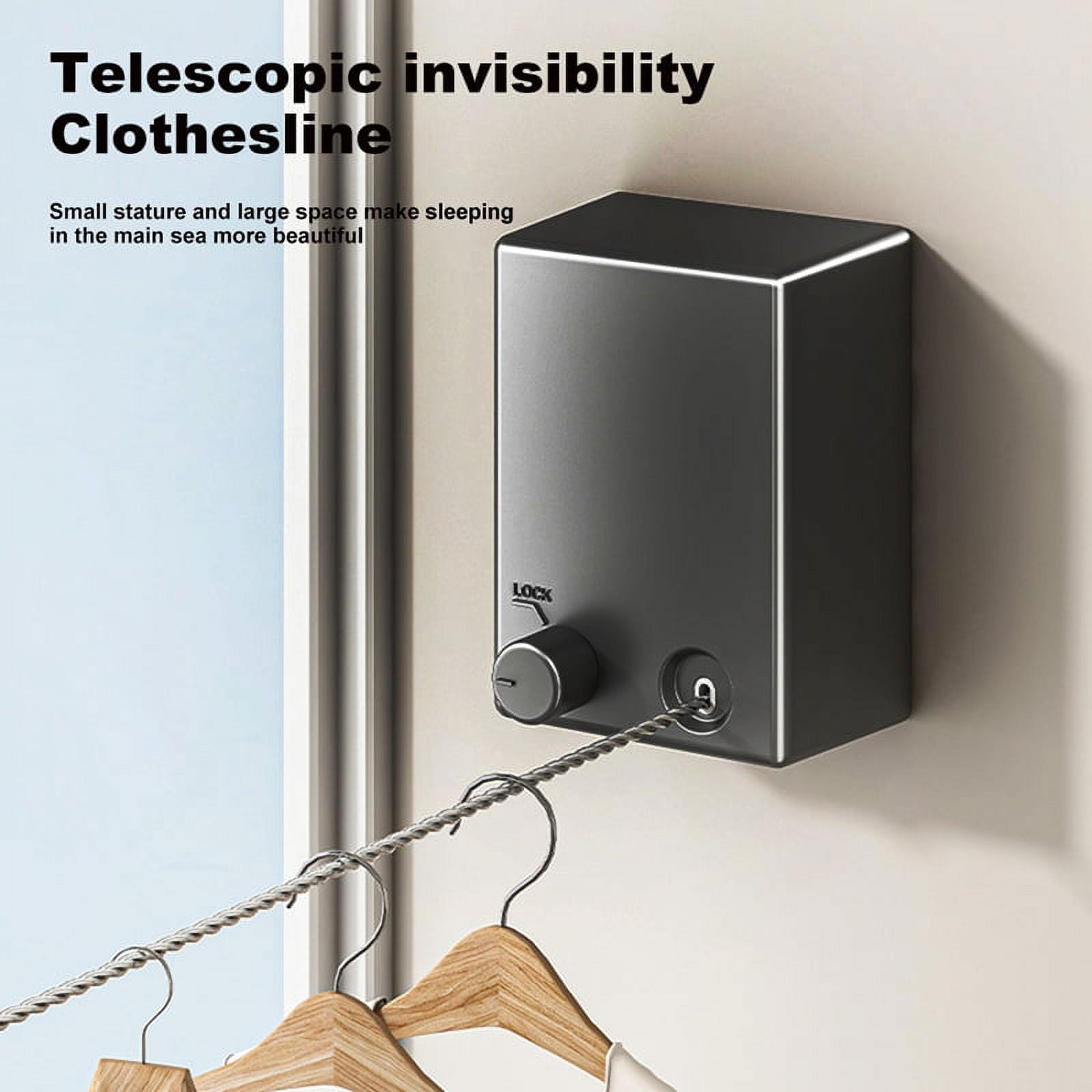 Retractable Clothesline Stainless Steel Pull-Out Clothes-Drying Machine ...