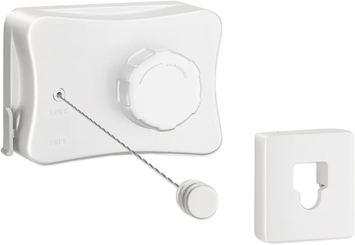 Retractable Clothesline,Wall-Mounted Indoor Clothes Line for Hanging ...