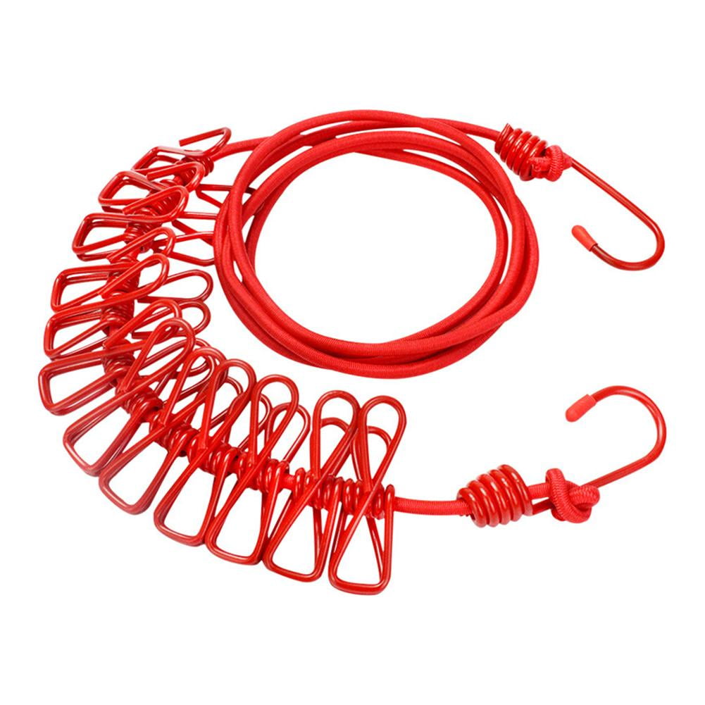 Retractable Clothesline with 12 Clips,Adjustable Portable Travel ...