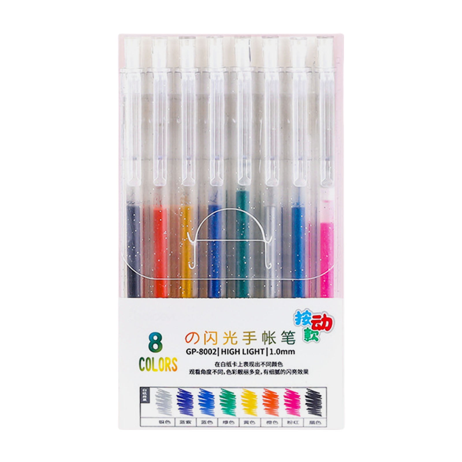Retractable Colored Gel Inks Pen Shimmering Metallic Journaling Pen 1 ...