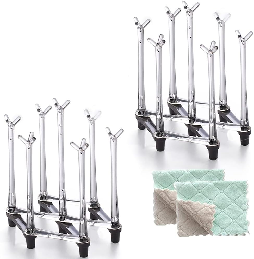 Retractable Cup Drying Rack, Drinking Glass and Sports Bottle Drainer ...