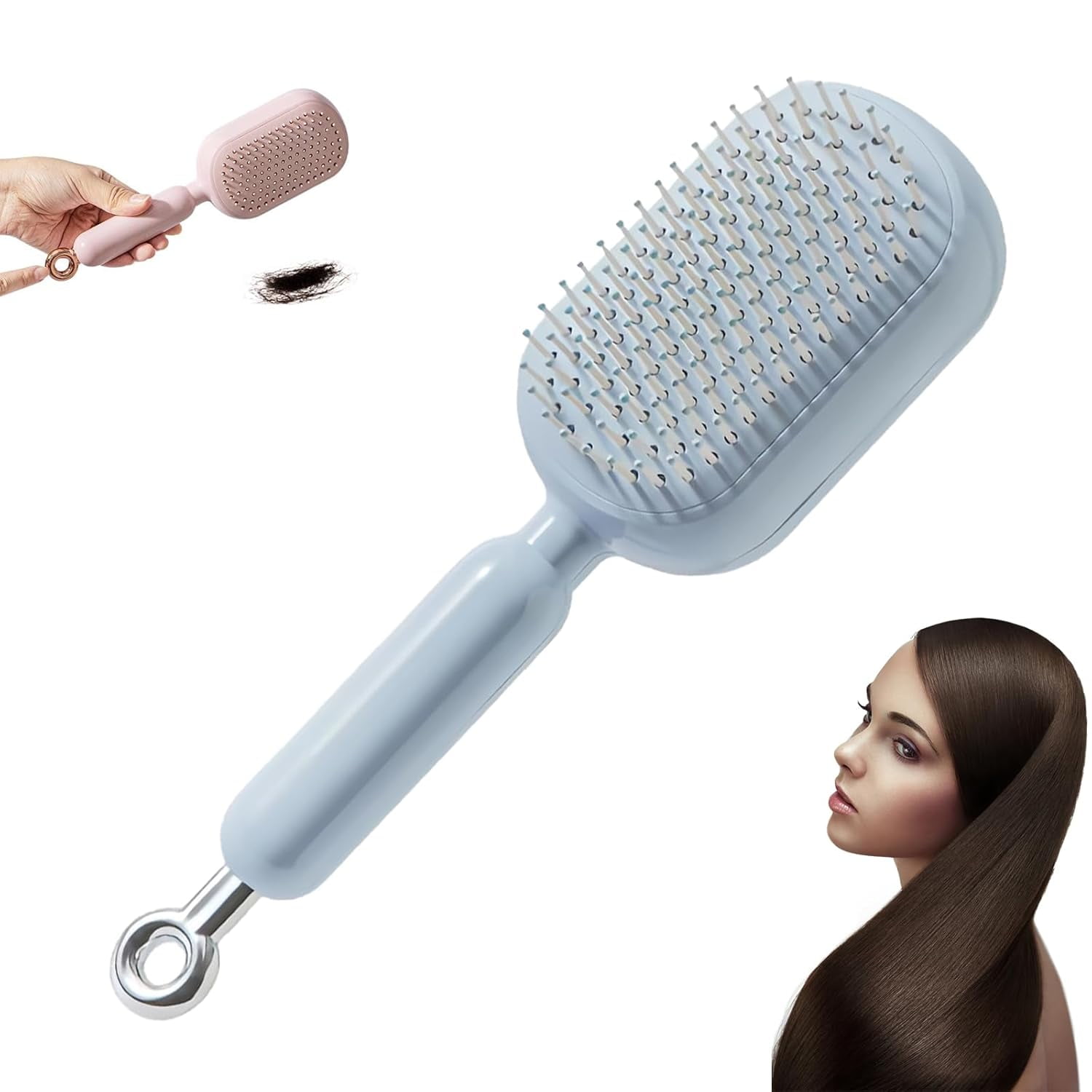 Retractable Cushion Massage Comb Reduces Breakage,Anti-Static & Tangle ...