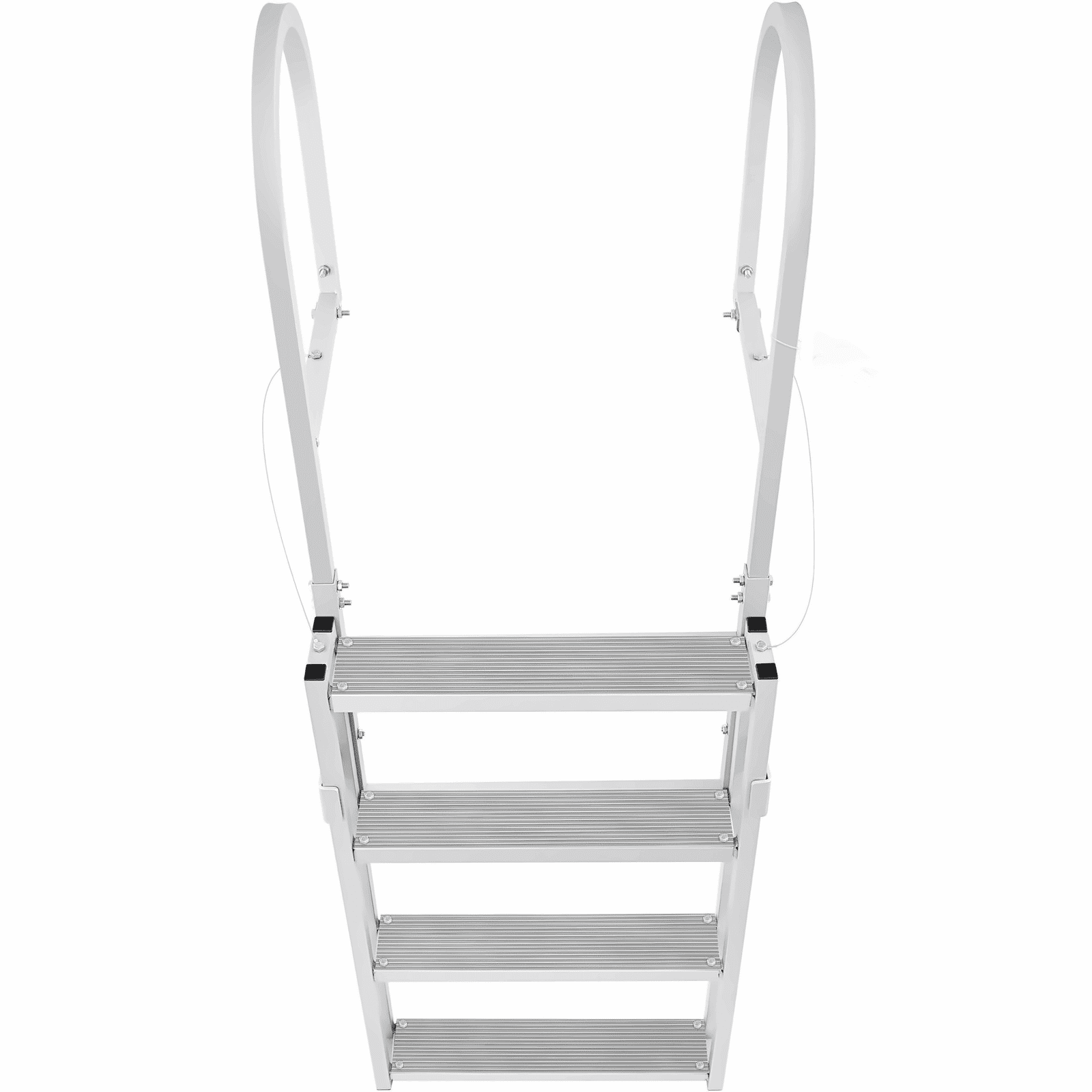 Retractable Dock Ladder 5-Step Aluminum Alloy Boat Ladder - 66.9''-78.9 ...