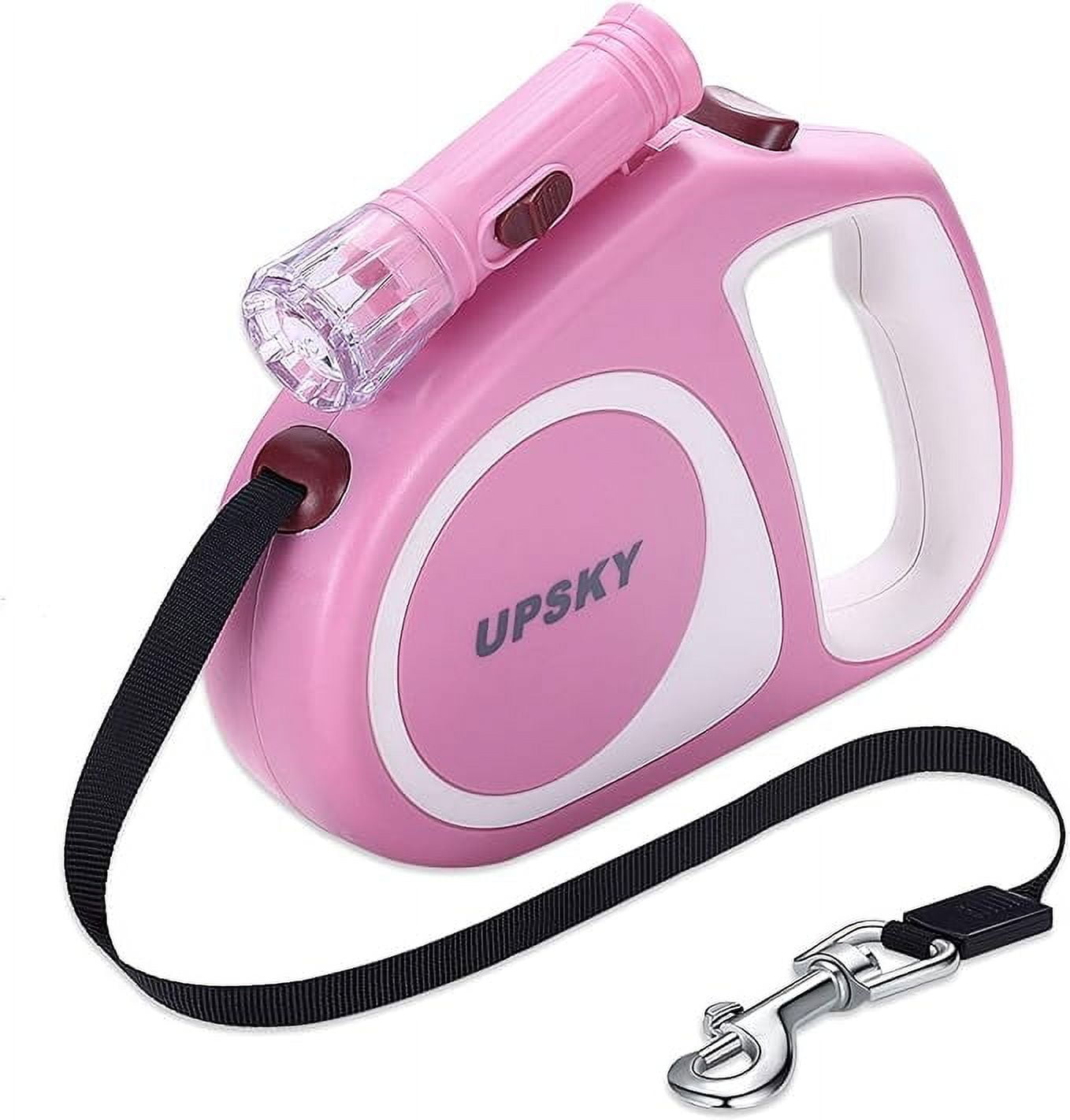 Retractable Dog Leash with Flashlight, 16ft Dog Walking Leash for Small ...