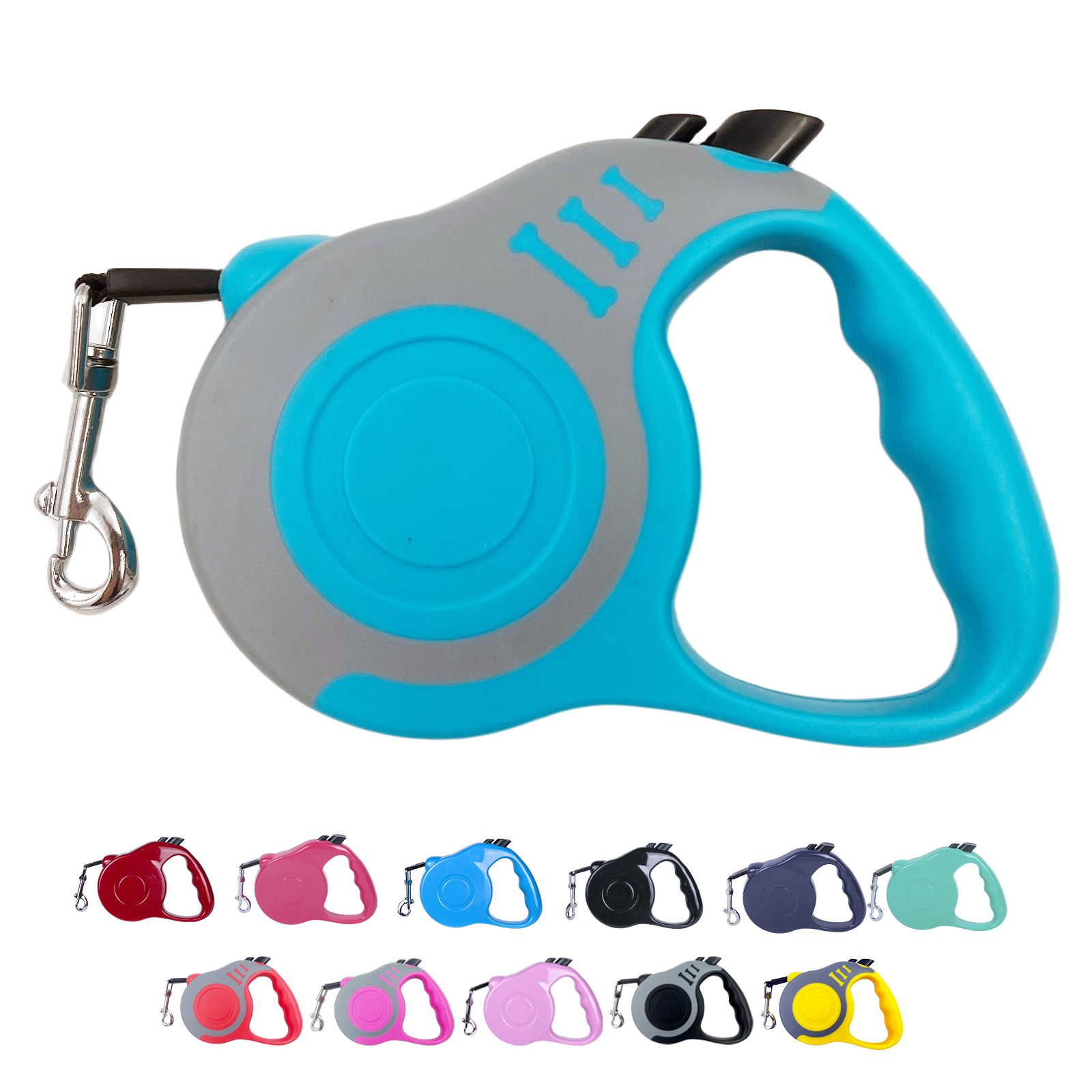 Retractable Dog Leash + Holder for Apple Airtag, 16 Feet Long Suitable ...