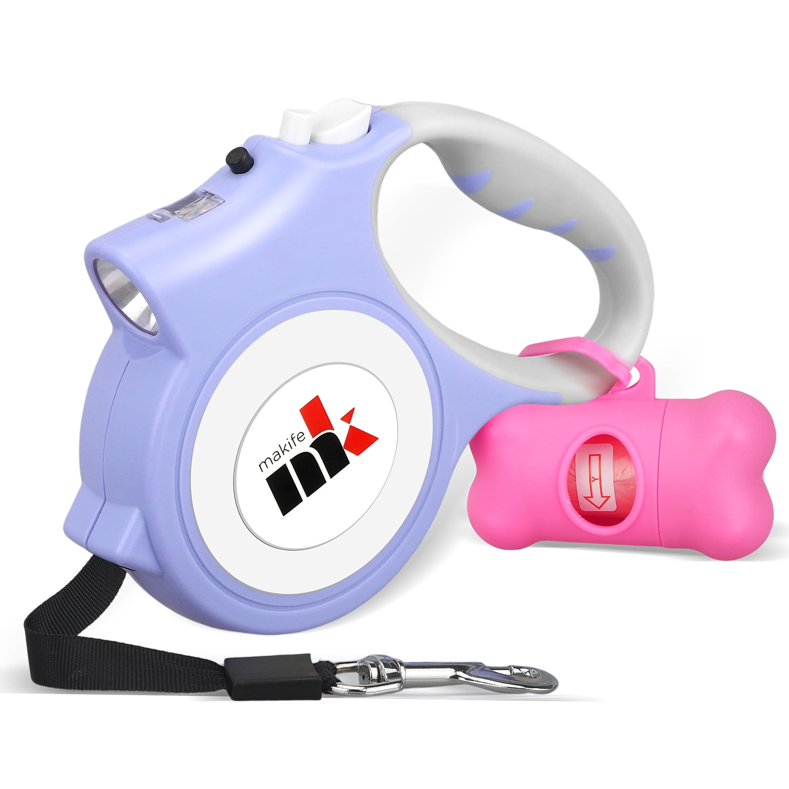 Retractable Dog Leash with LED Light 5m Extendable Dog Lead for Small ...
