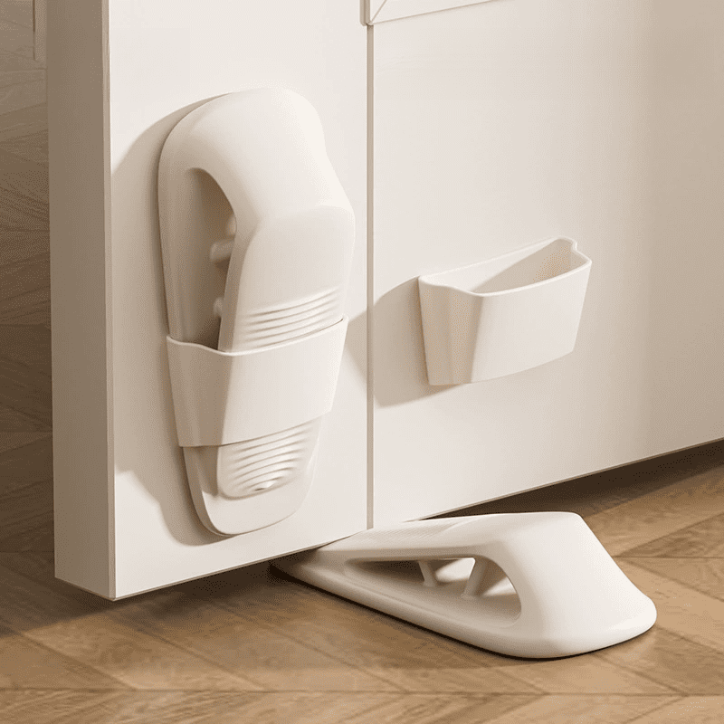 Retractable Door Stop with Bracket, Rubber Door Wedge for All Floor ...