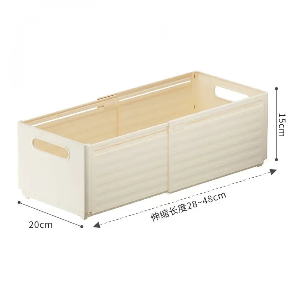 Retractable Drawer Organizer Length Adjustable Cabinet Storage Box ...