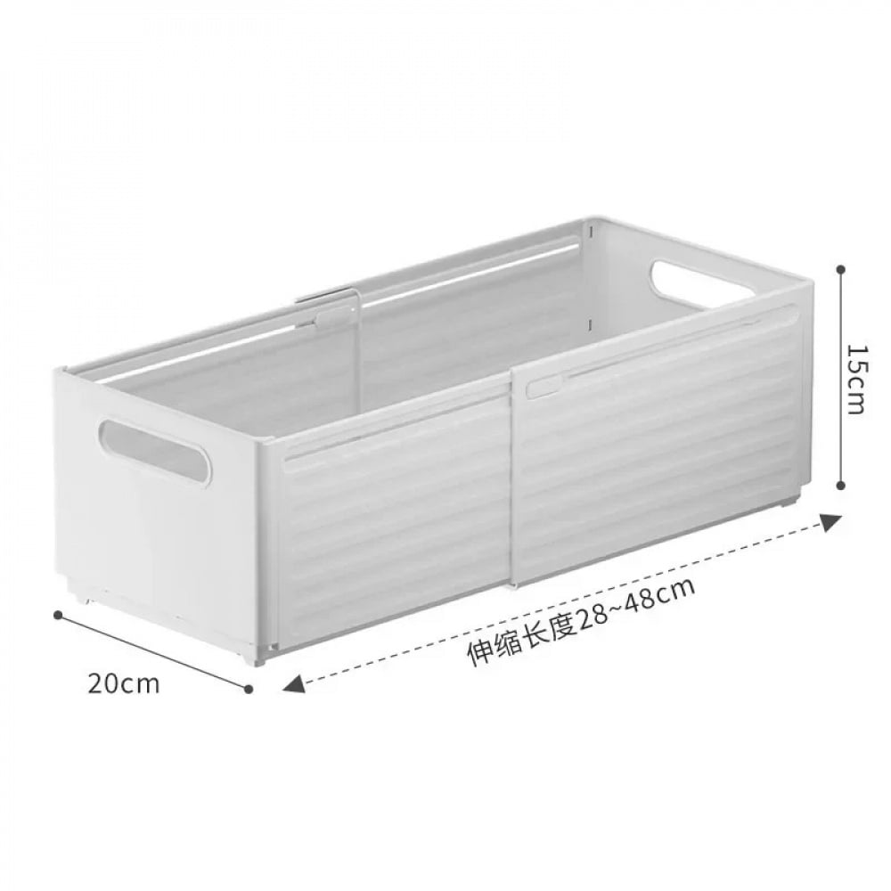 Retractable Drawer Organizer Length Adjustable Cabinet Storage Box ...