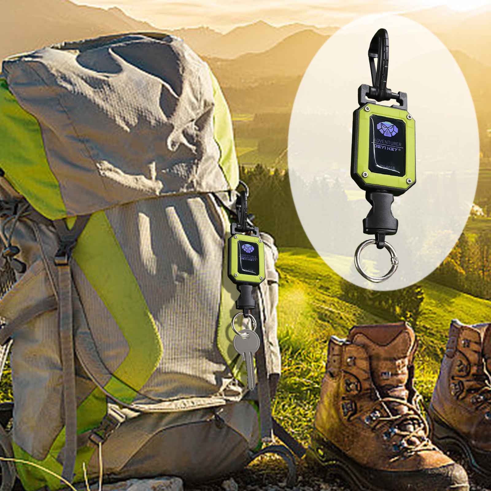 Retractable Elastic Rope Key Chain, Portable Extension Cord, Durable ...