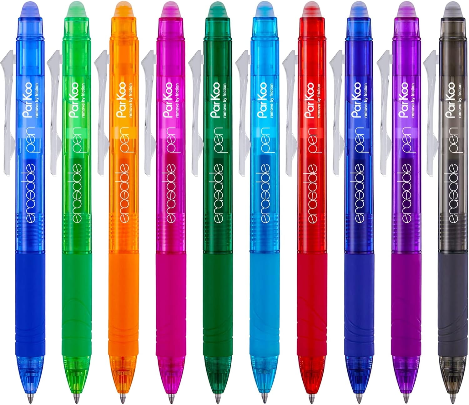 Retractable Erasable Gel Pens Clicker, Fine Point 0.7mm, Assorted Color ...