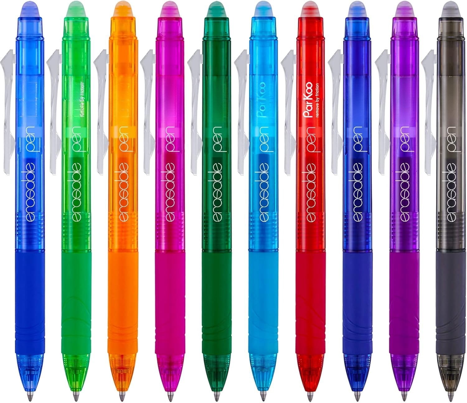 Retractable Erasable Pens Clicker, Fine Point 0.7mm, Assorted Color ...