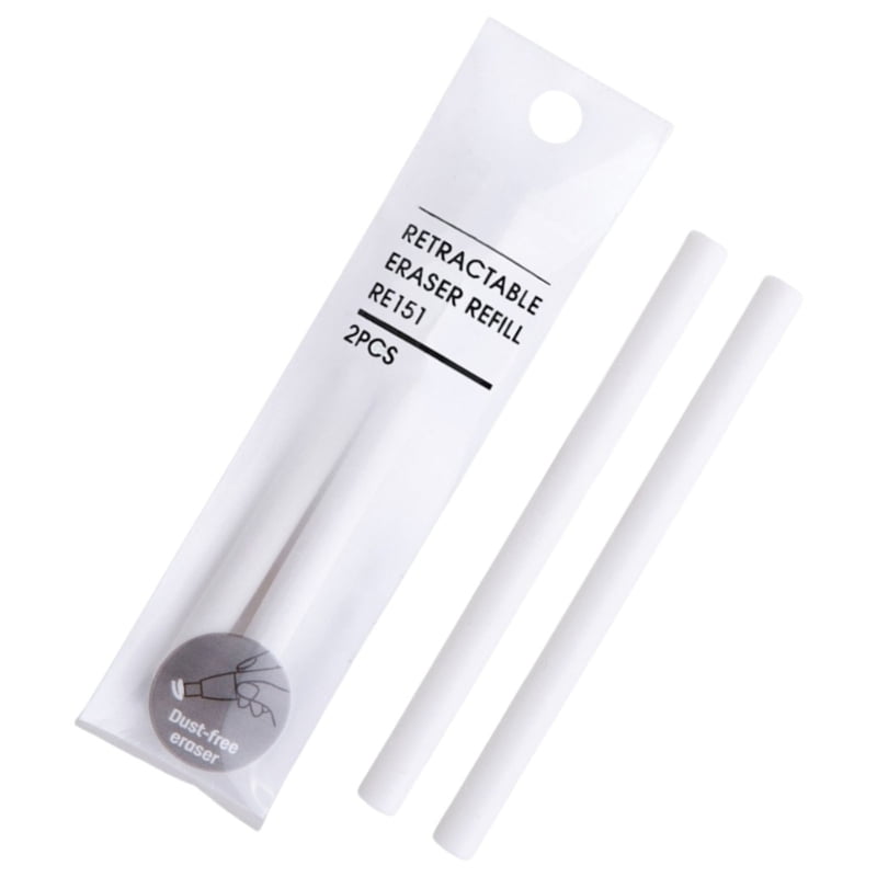 Retractable Eraser Pen Shape Press Action Pencil Eraser Refillable ...