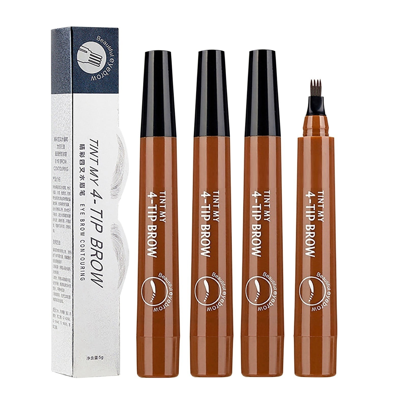 Retractable Eyebrow Pen Soft Textured Long Wearing Microbalding Eyebrow ...