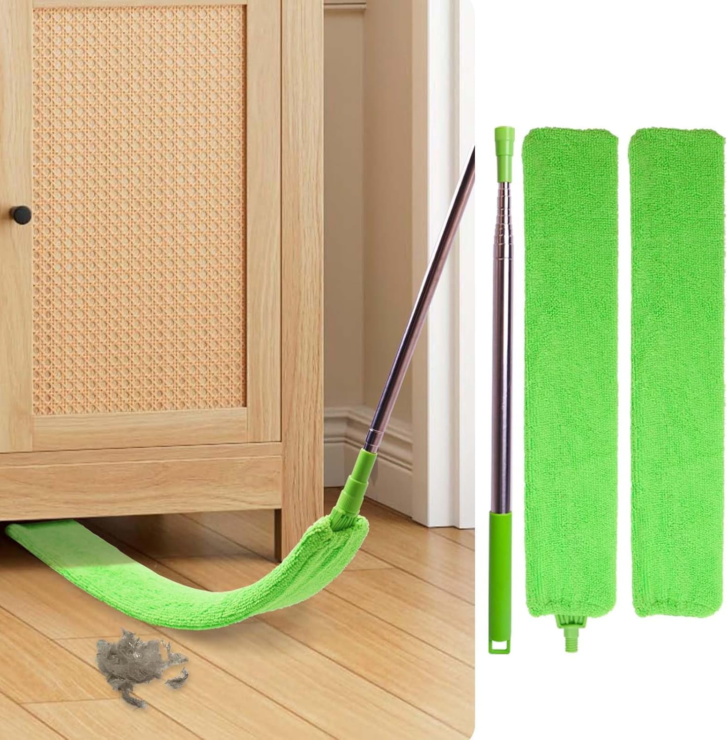 Retractable Gap Dust Cleaner Under Appliance Cleaning Tool, Flat Duster ...