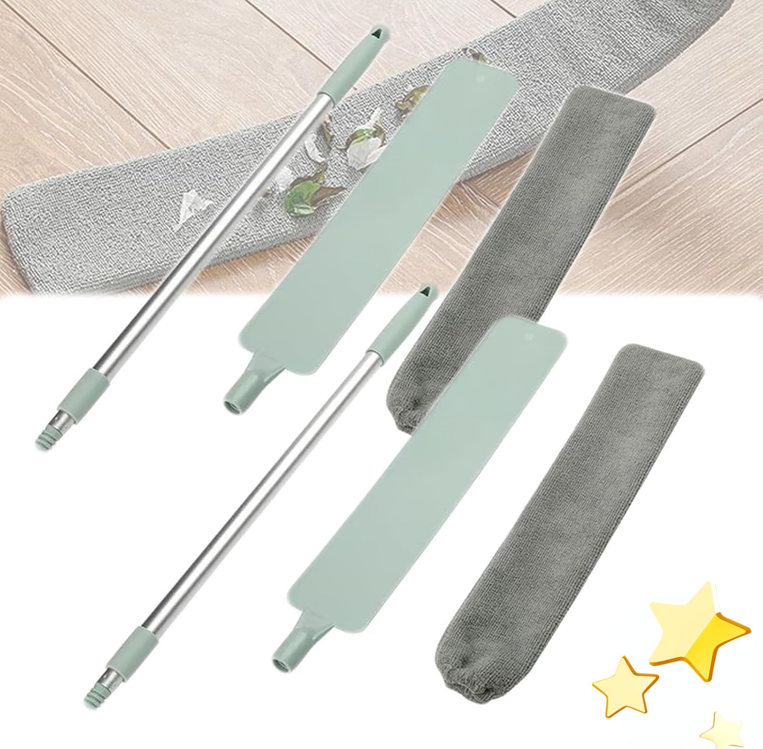 Retractable Gap Dust Cleaning Artifact, Extendable Microfiber Duster ...