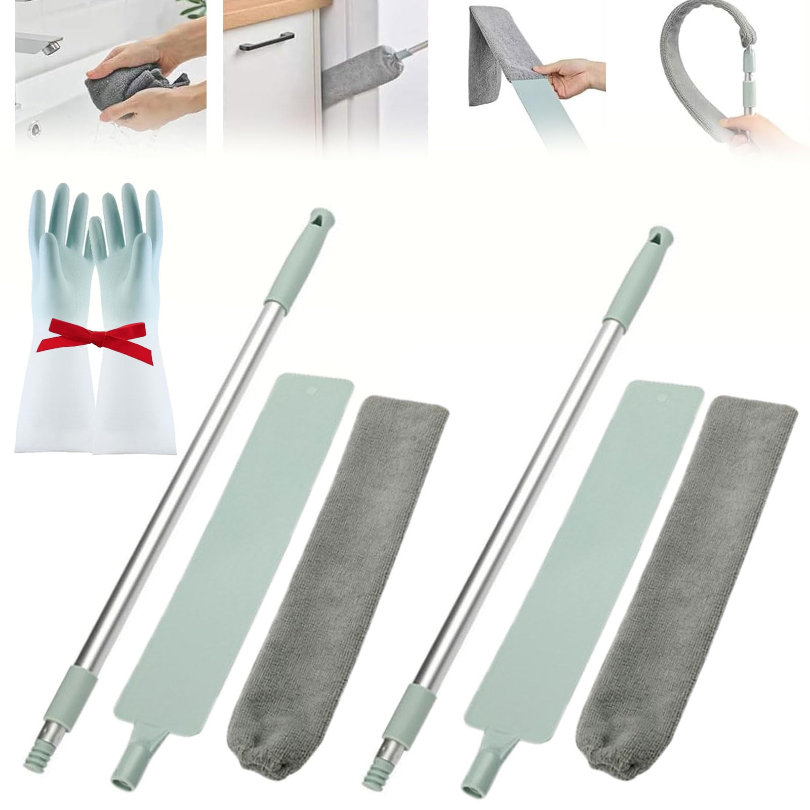 Retractable Gap Dust Cleaning Artifact, Household Extended Bottom ...