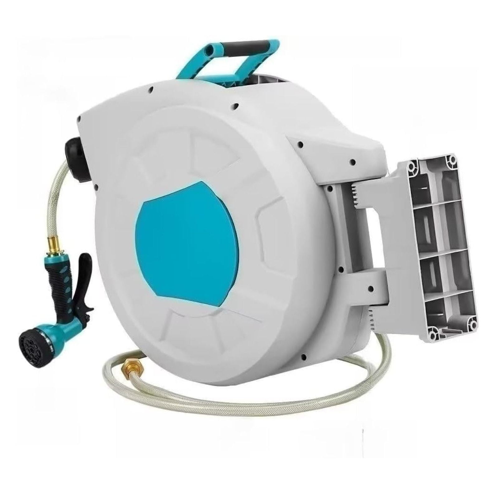Retractable Garden Hose Reel 1/2 in x 100 ft Wall Mounted Hose Reel ...