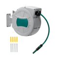 Retractable Garden Hose Reel,Wall Mounted Hose Reel, with Multiple ...