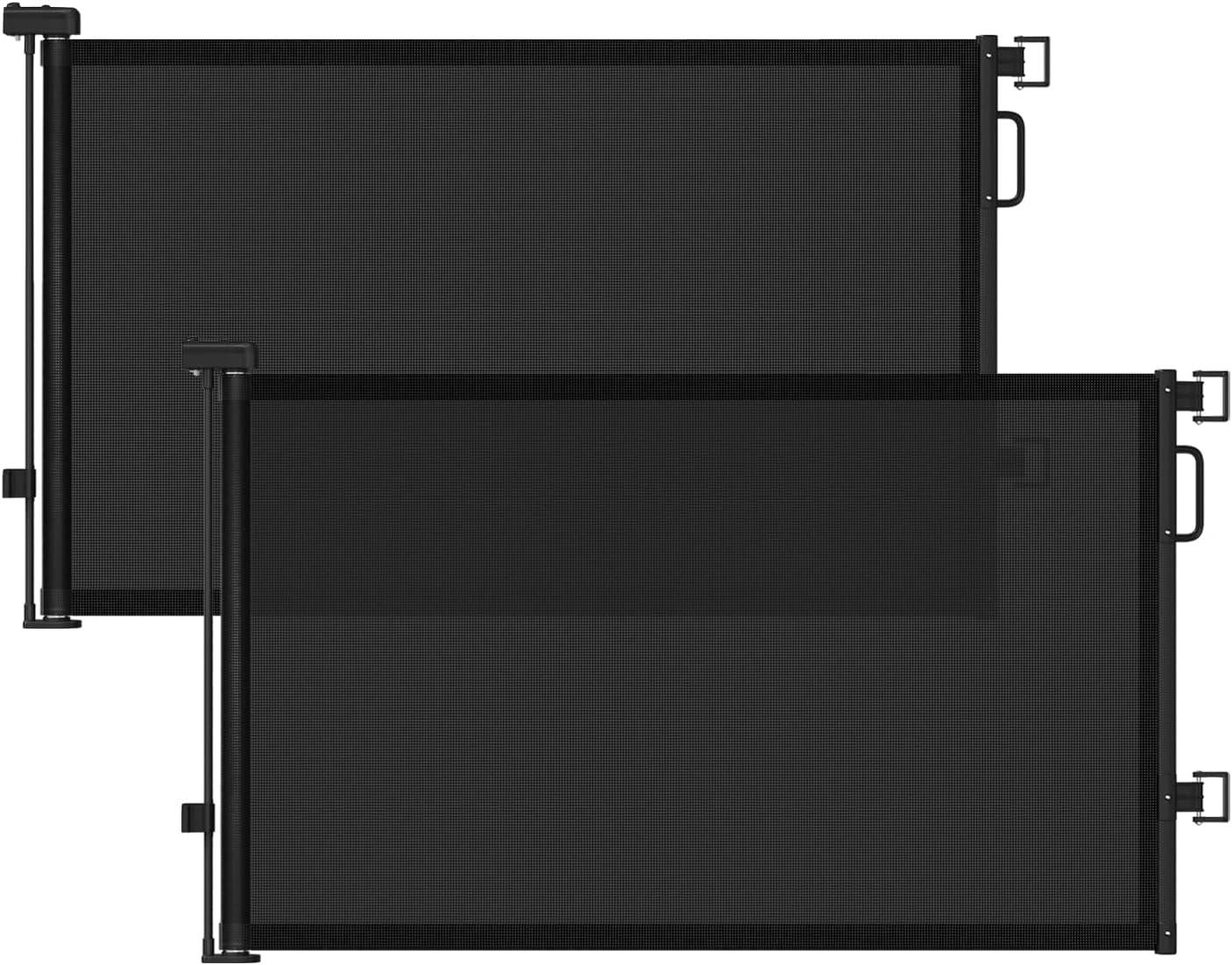 Retractable Gates 2 , 55" Wide Mesh Gate Indoor, 34'' Tall Gate for ...