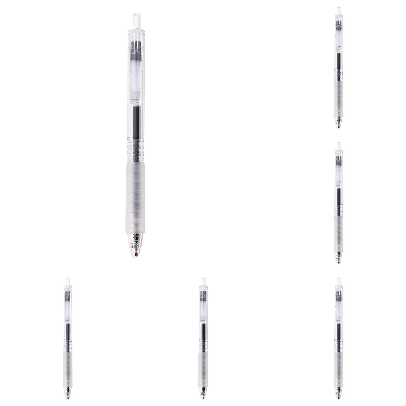 Retractable Gel Pens, 0.5mm Fast Dry Black Gel Pen With ST Tip, Smooth ...