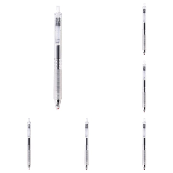 Retractable Gel Pens, 0.5mm Fast Dry Black Gel Pen With ST Tip, Smooth ...