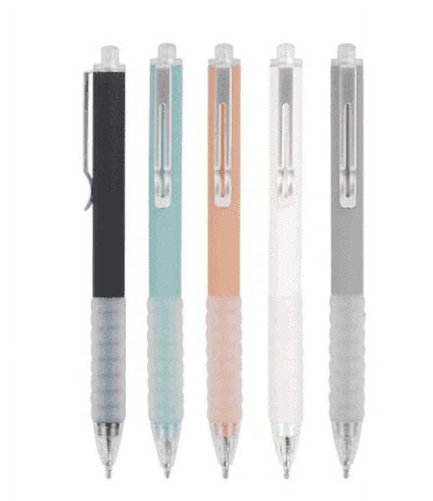 Retractable Gel Pens Black Ink,Fine Point 1mm Cute Writing Pen with ...