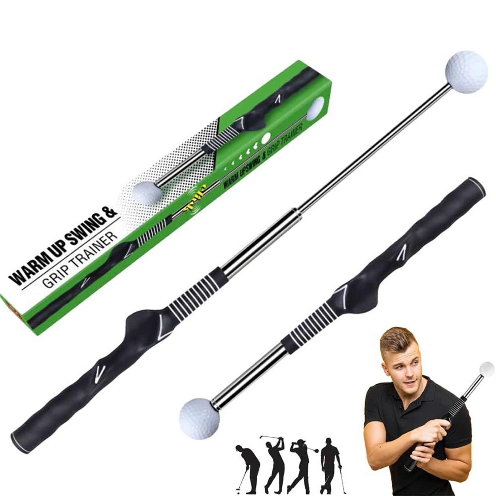 Retractable Golf Swing Training Aid, 2025 New Golf Grip Trainer ...