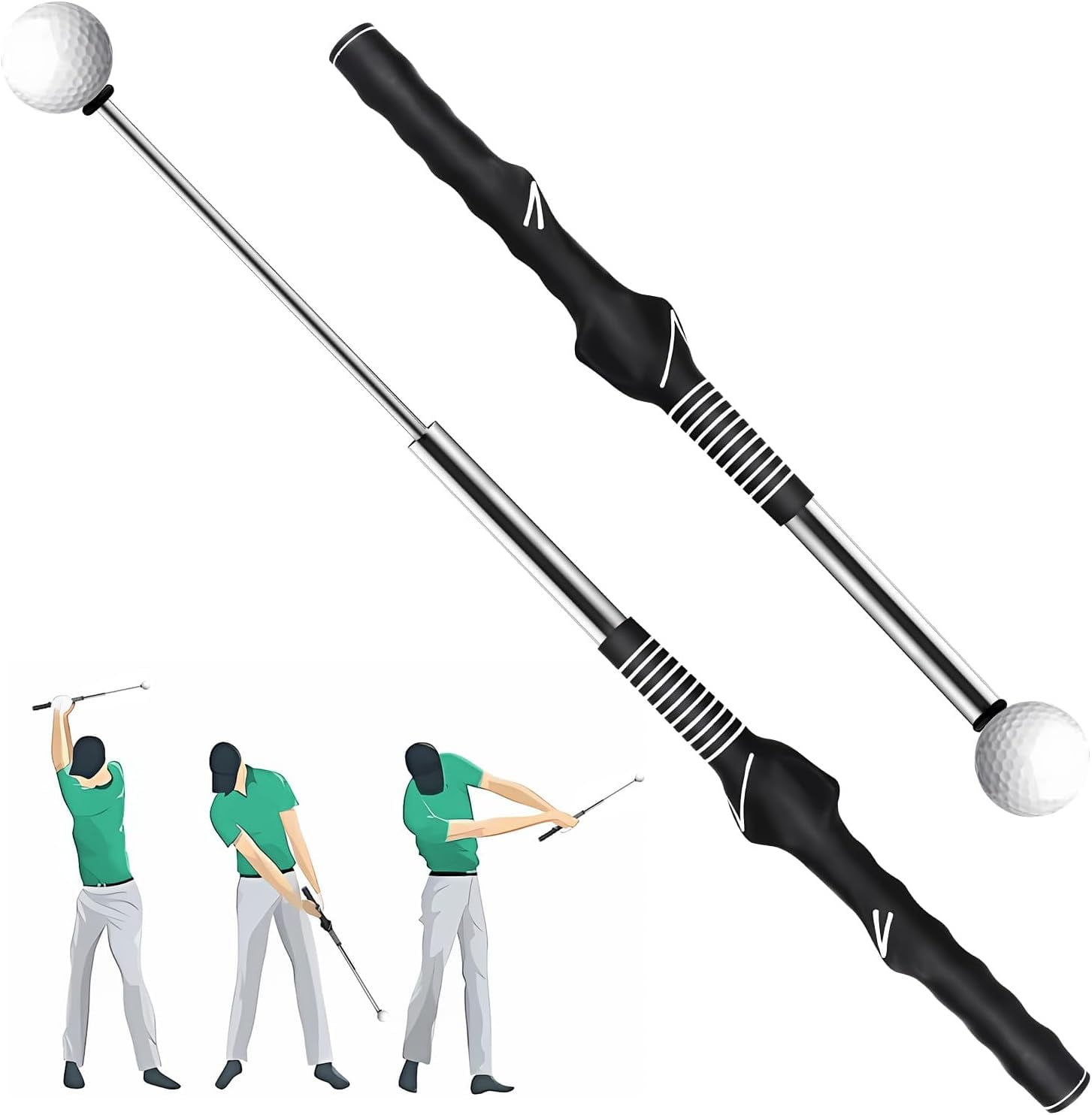 Retractable Golf Swing Training Aid,Gloryboom Telescopic Club,Golf Grip ...