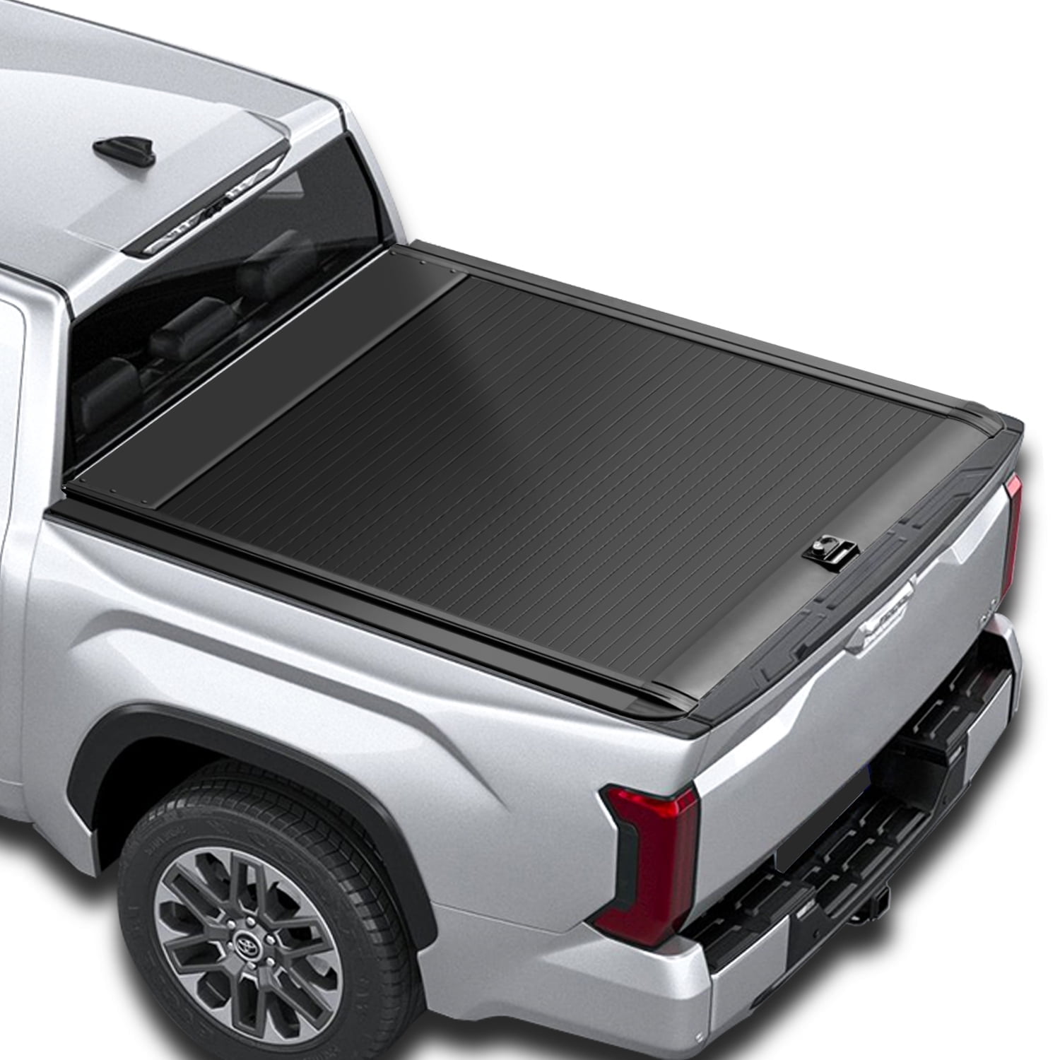 Retractable Hard Tonneau Cover Fits 2022-2024 Toyota Tundra 5'6" (66.7 ...