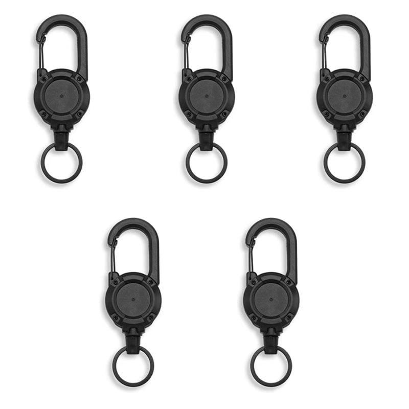 Retractable Heavy Duty Pull Reel Carabiner Strong Steel Wire Rope ...