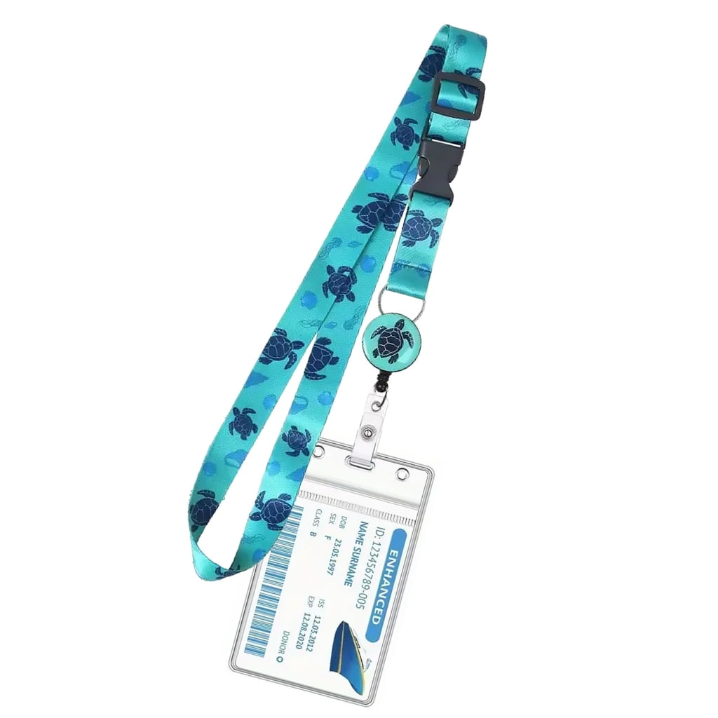 Retractable Identity Card Badge Holder and Removable Lanyard Set for ...