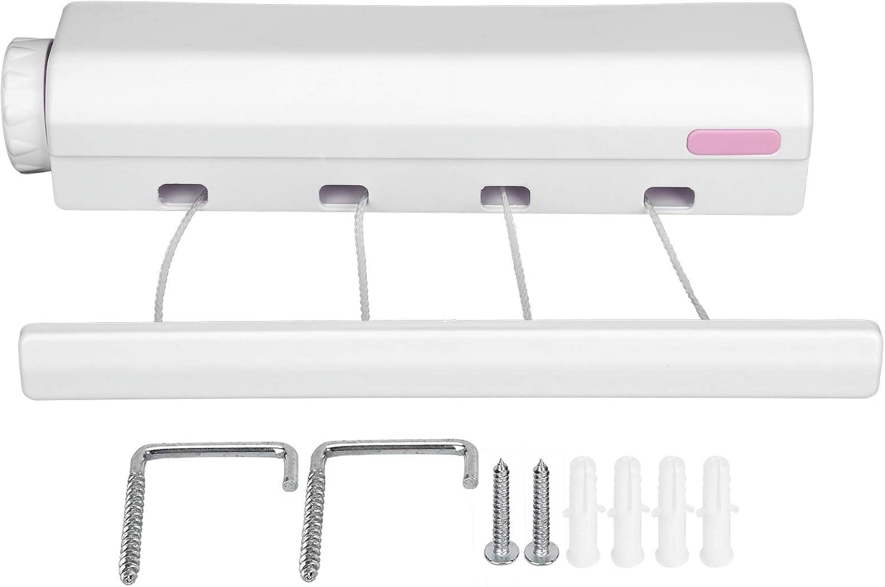 Retractable Indoor Washing Line, Space-saving Compact Pull-out, Heavy ...