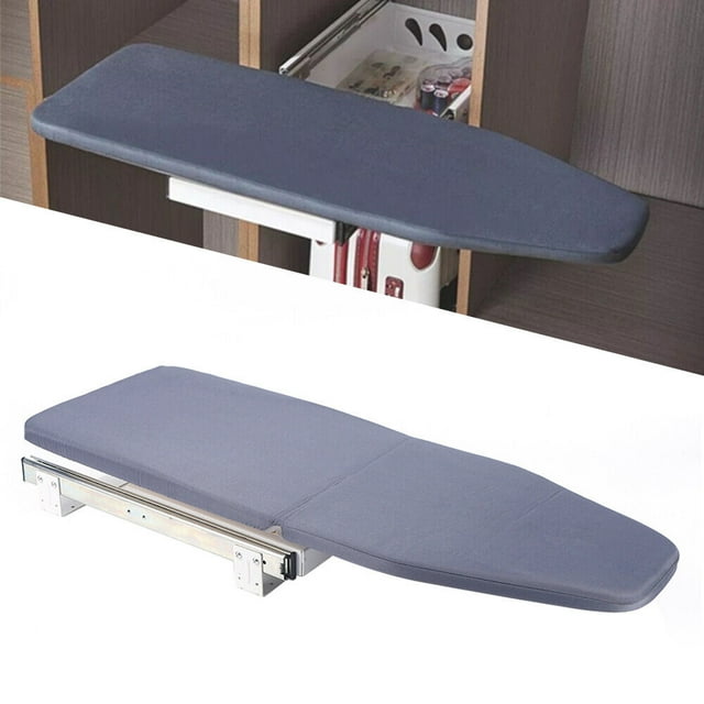 Retractable Ironing Board Closet Gray Folding 180° Rotation Pull-Out ...