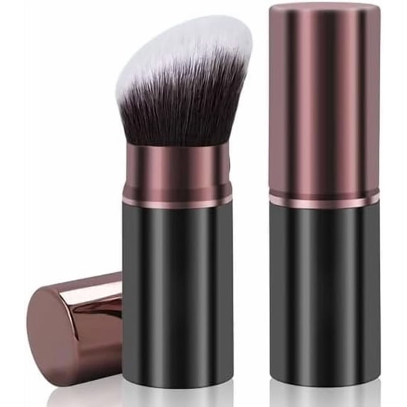 Retractable Kabuki Makeup Brush, Foundation Makeup Brush with Handle ...